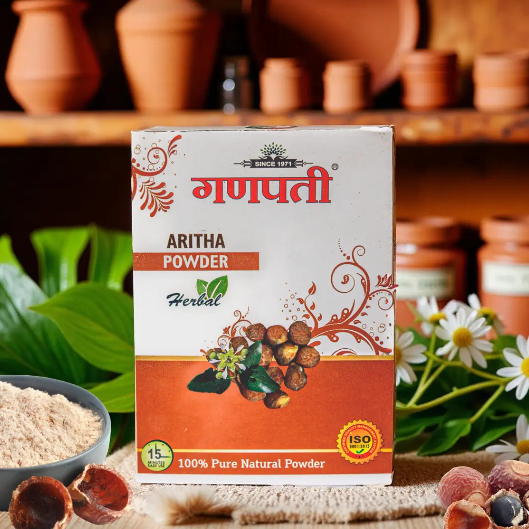 Ganpati Aritha Powder – 100% Natural Hair Cleanser | Jain Industries